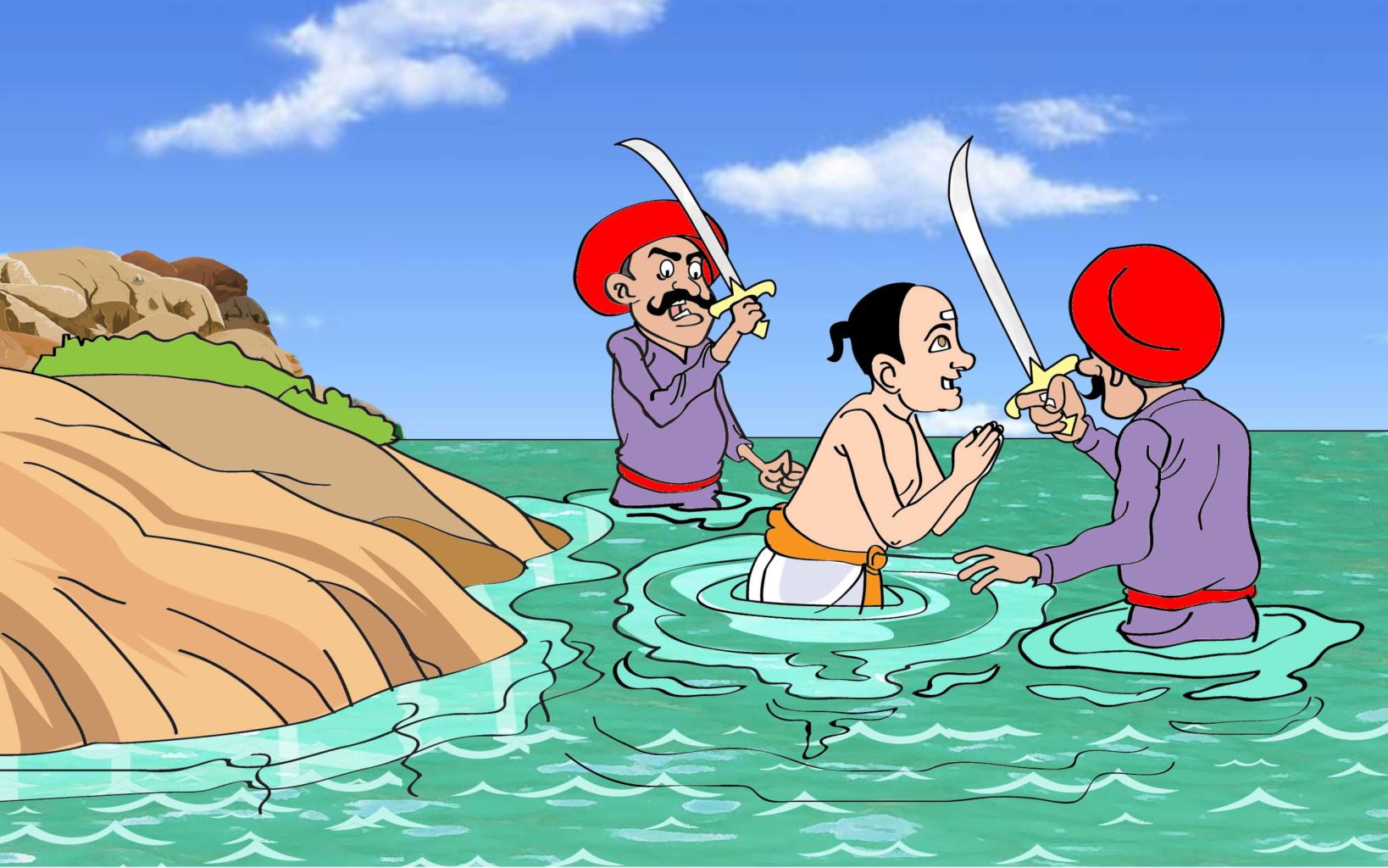 Tenali Raman outwits the guards - Katha Kids